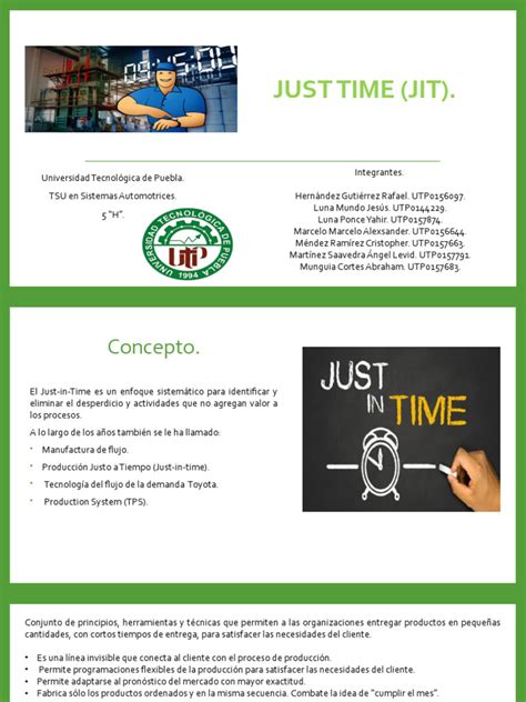 just time jit pdf lean manufacturing economias