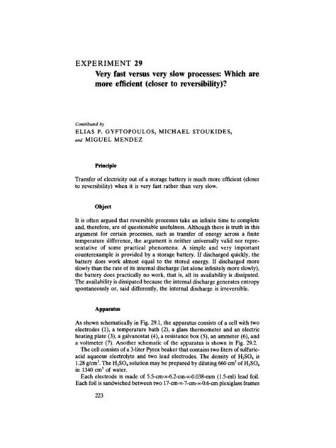 Experiment 29 Very Fast Versus Very Slow Processes Granger Pdf