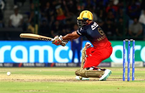 Rcbs Batsman Mahipal Lomror Plays A Shot