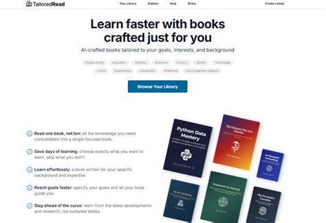 Tailoredread Learn Faster With Ai Tailored Books Dev Community