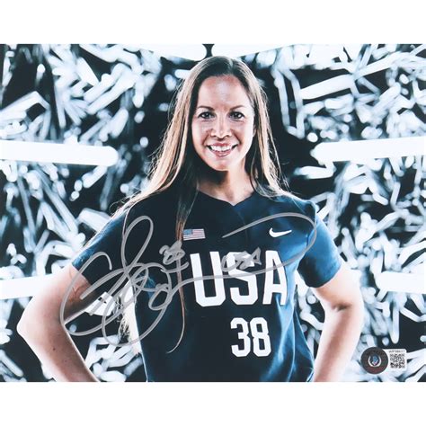 Cat Osterman Signed Team Usa 8x10 Photo Inscribed Usa Beckett Pristine Auction