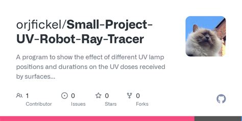 Github Orjfickelsmall Project Uv Robot Ray Tracer A Program To Show The Effect Of Different
