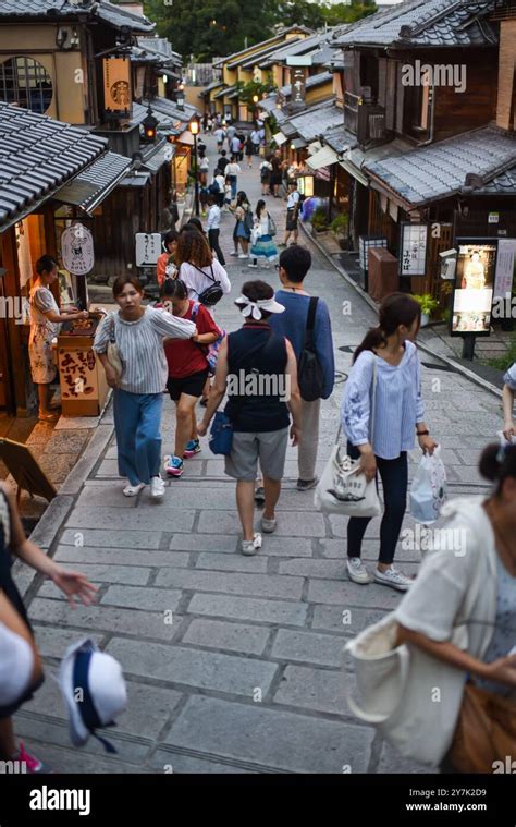 Sannenzaka And Ninenzaka Streets Pedestrian Walks Leading Up The