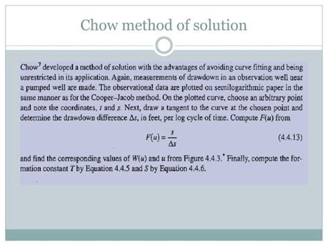 Unsteady Radial Flow In A Confined Aquifer Nonequilibrium Well Pumping Equation Pptx Geology