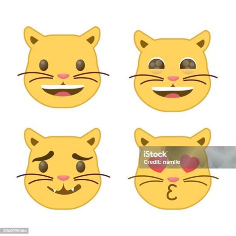 다양한 감정을 가진 귀여운 만화 진저 고양이의 벡터 세트 0명에 대한 스톡 벡터 아트 및 기타 이미지 0명 감정 개 Istock