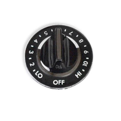 Whirlpool Range Top Burner Control Knob Black Wpy700854