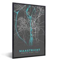 Poster 40x60 Cm Stadtplan Maastricht Grau Blau Kaufen Bei Hoodde