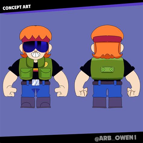 Buster Concept Art Brawl Stars Desenhos Fáceis Desenhos Aleatórios