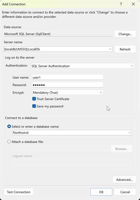 Подключение в базу данных или откройте Mdf файл Adonet Visual Studio Windows Microsoft Подключение в базу данных или откройте Mdf файл Adonet Visual Studio Windows Microsoft