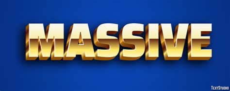 Massive Text Effect And Logo Design Word
