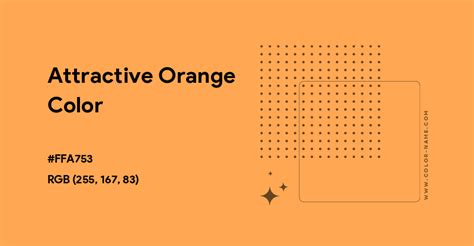Attractive Orange Color Hex Code Is Ffa753