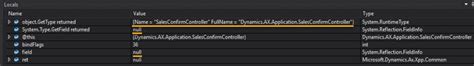 dynamics ax 365fo x d365fo reflection getfield not return a value