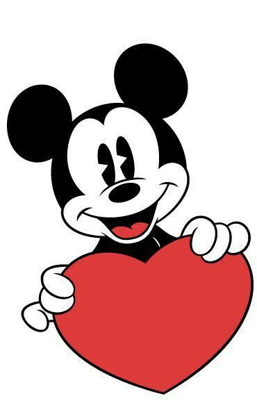 Mickey Mouse Corazón Rojo Amor Y Amistad San Valentin Febrero 14 Disney