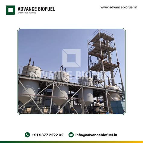Biodiesel Plant In Vadodara Capacity Ton Day 20 Ton Automation