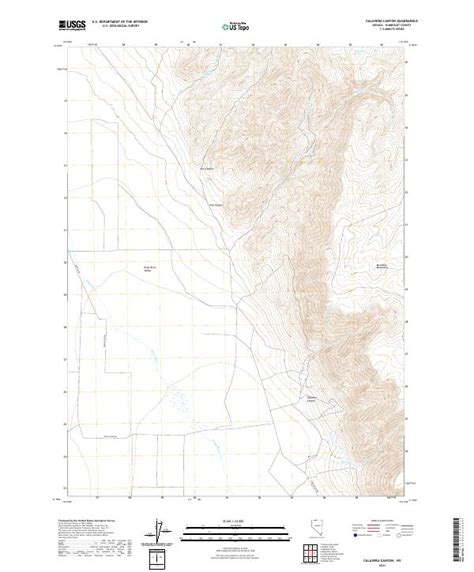 Us Topo 7 5 Minute Map For Calavera Canyon Nv American Map Store
