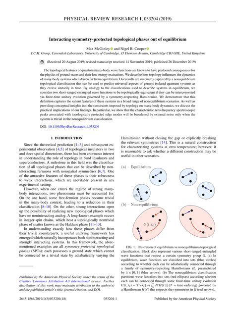 Pdf Interacting Symmetry Protected Topological Phases Out Of Equilibrium