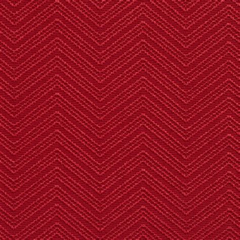 Bright Red Large Chevron Brocade Jacquard Upholstery Fabric