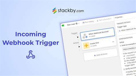 Introducing Stackbys Incoming Webhook Trigger For Real Time Automation