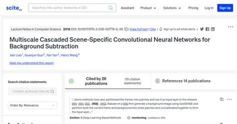 Multiscale Cascaded Scene Specific Convolutional Neural Networks For Background Subtraction