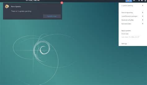 get ubuntu update notifications reminder in panel bar