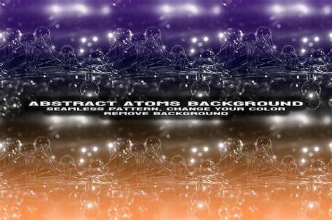 Premium Psd Abstract Textured Background With Editable Molecule And Atom Pattern Psd Format