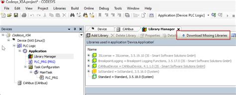 codesys let use exor xa5 x pixsys cpu to build a canopen network