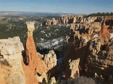 Close Up Of Hoodoo Formation At Bryce Canyon National Park In Utah Usa