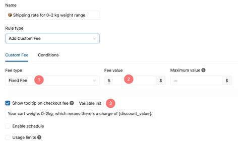 how to set up woocommerce flexible shipping weight based