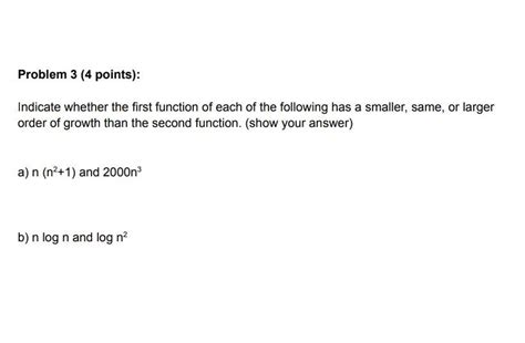 solved problem 3 4 points indicate whether the first