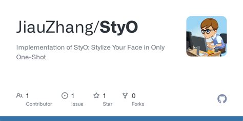 Github Jiauzhangstyo Implementation Of Styo Stylize Your Face In Only One Shot
