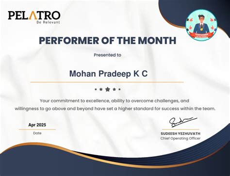 Performerofthemonth Gratitude Recognition Mentorship Consulting