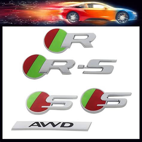 3d 프리미엄 S R Awd 스포츠카 펜더 트렁크 엠블럼 배지 스티커 재규어 F 페이스 E 페이스 Xe Xf F S 타입 R