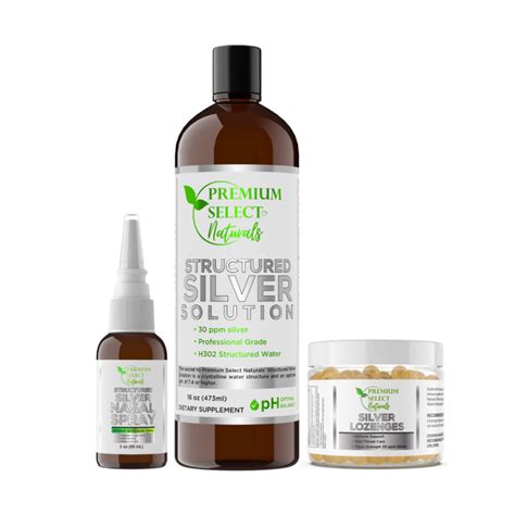 Psn Structured Silver Solution Silver Nasal Spray And Silver Lozenges