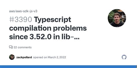 typescript compilation problems since 3 52 0 in lib dynamodb · issue