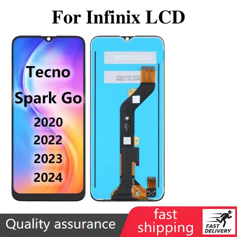 Original Tecno Spark Go 2020 2021 2022 2023 2024 Lcd Display Touch Screen Digitizer Full Set