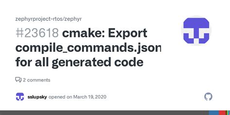 Cmake Export Compilecommandsjson For All Generated Code · Issue