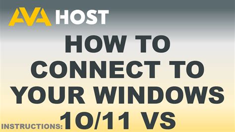 How To Connect To Your Windows VPS AVA HOSTING