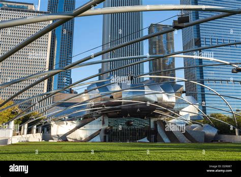 Jay Pritzker Pavilion Designed By Frank Gehry Millennium Park Chicago