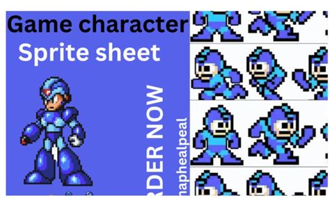 Draw 2d Sprite Sheet 2d Pixel Art Animation Pixel Art Character For Your Game By Animextoo