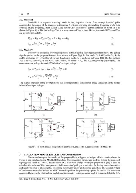 Hybrid Bypass Technique To Mitigate Leakage Current In The Grid Tied