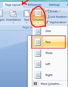 How To Make Columns In Word Word Processing Tips