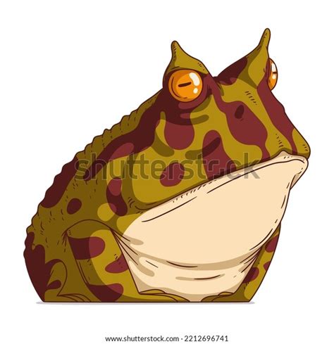 Grumpy Frog Isolated Vector Illustration Cartoon เวกเตอร์สต็อก ปลอด