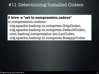 Programming Hive Reading 4 PPT Free Download