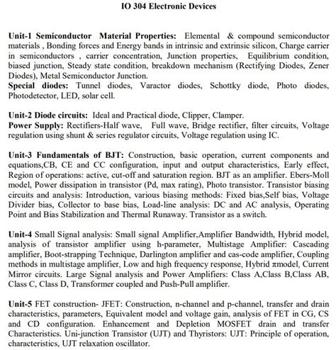 mastering rgpv io304 electronic devices course for academic success