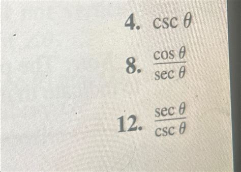 solved write each expression in terms of sin theta cos theta