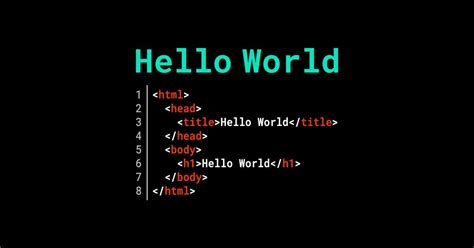 funny web developer design hello world html