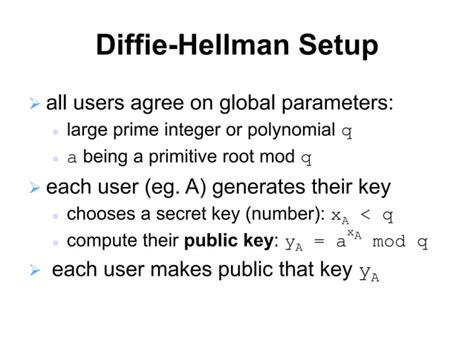 diffie hellman pptx computing technology and computing