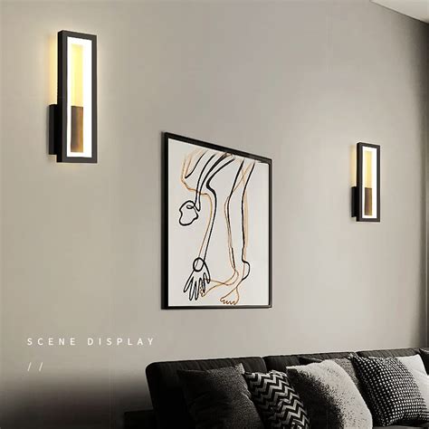 Modern Rectangle Wall Lights Halo Rectangle Solar Wall Light Solar