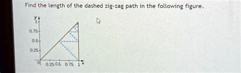 Find The Length Of The Dashed Zig Zag Path In The Following Figure