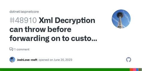 Xml Decryption Can Throw Before Forwarding On To Custom Activator